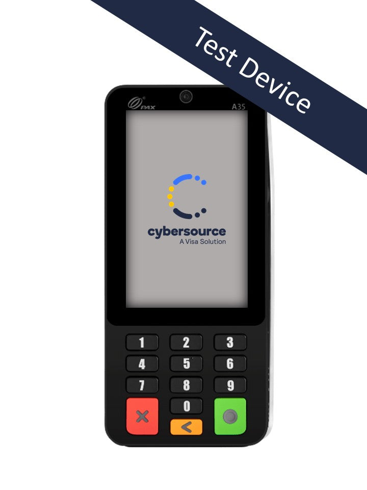 PAX A35 Test Reader (semi-integrated) – Cybersource - US